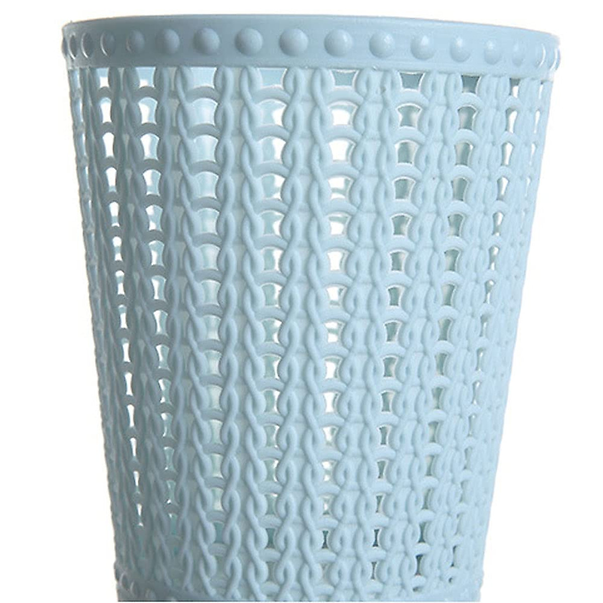 HOIRIX 2Pack Mini Wastebasket Round Plastic Small Desktop Trash Can Garbage Bin for Bathrooms,Kitchens, Home Offices (Color : Beige, Size : 2Pack)