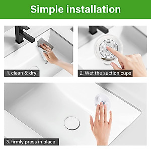 FERCLA 2Pack Sponge Holder,Storage Suction Cup Installation,Sink Caddy,Compatible Smiley Round Sponges Organizer for Kitchen/Bathroom Sink- No Sponges Included