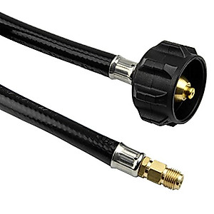 Onlyfire 3 FT RV Propane Pigtail Connector Hose with 1/4" Inverted Male, QCC1 Connector,Camper Propane Hose Replacement