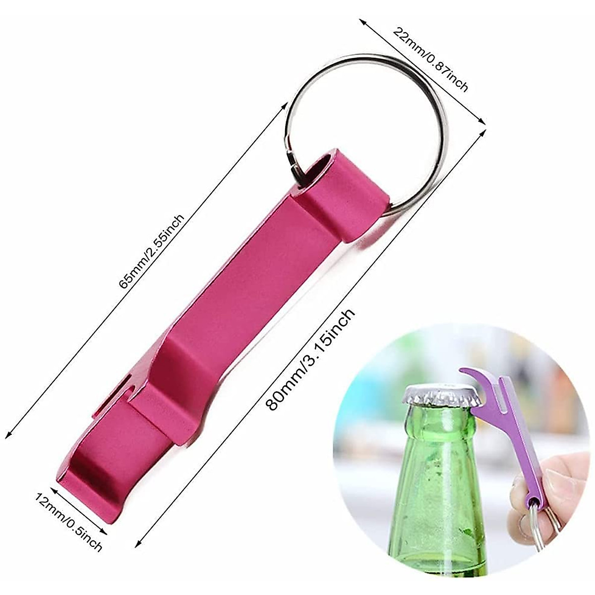 Multi-Purpose Jar Gripper Lid Opener, Non Slip Jar Grips Rubber Pads with 1 Mini Bottle Opener, Jar Opener for Weak Hands (4 Pack)