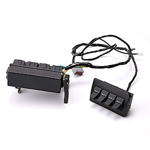 WEILEITE In-Dash Auxiliary Upfitter Switch Panel Kit Compatible With Ford F250 F350 F450 F550 F650 F750 2011-2016 Super Duty Replaces BC3Z14A303B AL3Z13D730AA AL3Z-13D730-AA