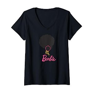 Barbie: Afro Barbie V-Neck T-Shirt