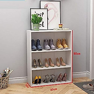 N/A Simple Shoe Rack, Simple Multi-Layer Assembly, Economical Household Storage Shoe Cabinet, Multifunctional Shoe Rack, Space Saving (Color : E, Size : Small)