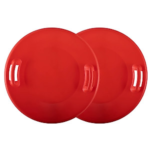 Superio Round Kids Snow Sled, red