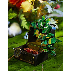 Coucoland Butterfly Fascinator Hat Monarch Butterfly Headband Crown Tea Party Halloween Costume Headpiece