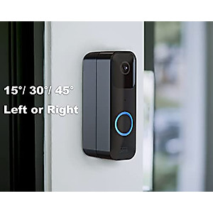 Blink Doorbell Mount, Adjustable (15 to 45 Degrees) Corner Kit for Blink Video Doorbell, Wide Viewing Angle Mount (Blink Doorbell is NOT Included)