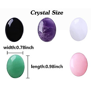 LAIDANLA Rose Quartz Crushed Stone Crystal Chips Bulk 100g and 5Pcs Healing Crystals Palm Stone Set Reiki Crystals Vase Filler Aquarium Gravel for Meditation Stress Relief