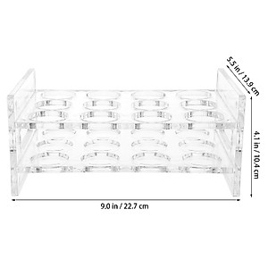 Kichvoe Shot Glass Holder Shot Glasses Bulk Serving Tray Shot Glass Serving Tray Acrylic Cup Rack Organizer for Bar Party-12 Holes