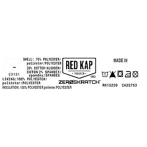 Red Kap Men's Performance Crew Jacket, Black, Medium