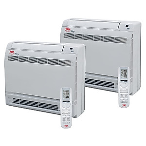 YMGI Mini Split Air Conditioner Heat Pump Dual Zone 36000 Btu Mini Split - 21 SEER 220V 2 x 18k Btu Console Indoor units