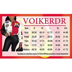 VOIKERDR Button Down Shirts for Women Outerwear Windbreaker Varsity Jacket for Women Summer Lightweight Jacket 2023