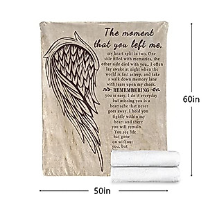 Fdiodov Bereavement Gifts Blanket 60''x 50'' - Memorial Gift for Loss of Loved one - Condolences, Sympathy - Best - Memory Father Husband Wife Son Sister Throw