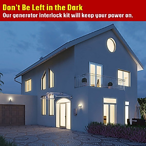 Generator Interlock Kit Compatible with Siemens and Murray, ECSBPK02 Mechanical Interlock Kit Between the Main Breaker Powered by Utility Power and Generator Powered by Standby Power.