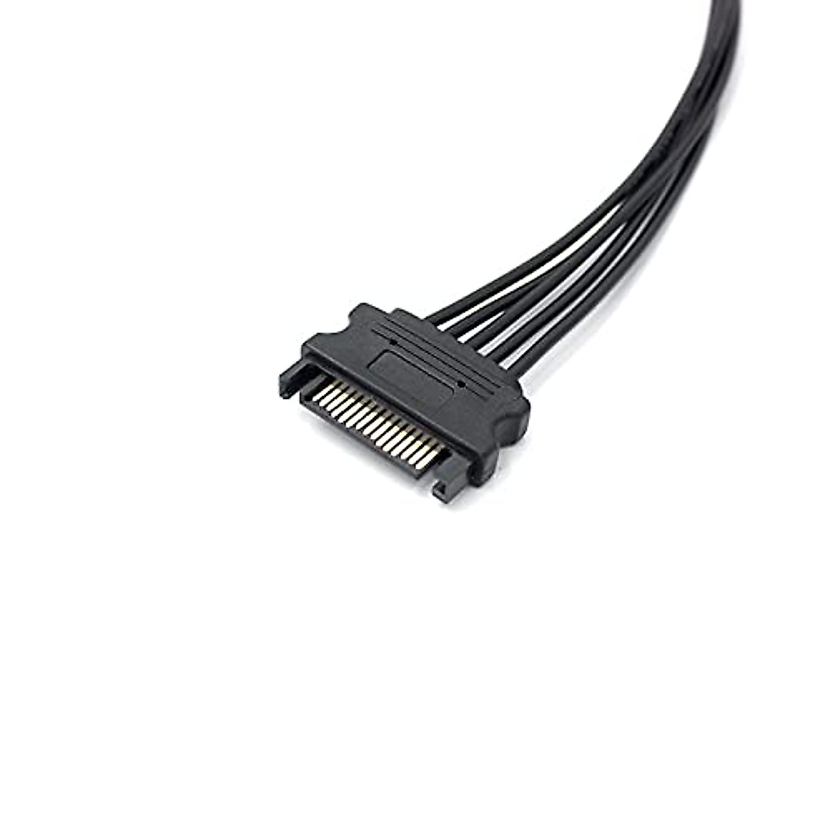 pingping 15 PIN Sata Power Splitter(2Packs), 15 Pin Sata to 5 Sata Power Splitter Adapter Cable- 21 Inches