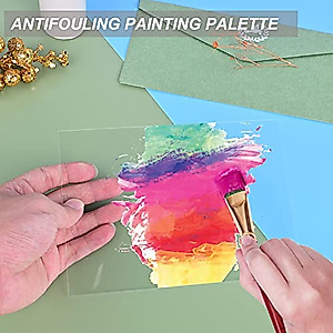 Langaelex 10 Pieces 5’’ x 7’’ x 0.043’’ (Actual Thickness 1.0mm -1.2mm) Acrylic Sheets Clear Extruded Plexiglass for Picture Frame Glass Replacement, Projects Display, Painting (5 inch x 7 inch)