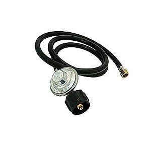 Meter Star Propane Fire Pit/Fireplace Parts Gas Control Valve System Regulator Valve with Hose