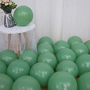 Sage Green Balloons,3 Different Sizes 77 Pack Green Balloons 12 Inch,5 Inch,10 Inch Eucalyptus Olive Green Balloons for Bridal Shower Baby Shower Birthday Wedding