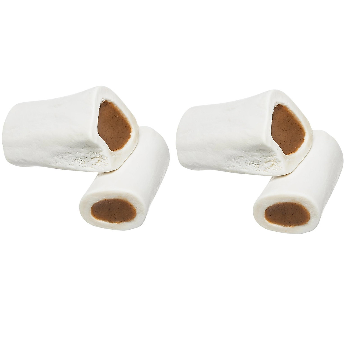 MPP Stuffed Bully Shin Bones 4 Inch Refillable Nutritious Hard Dog Dental Care Chews (10 Bones)