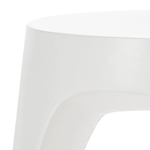 SAFAVIEH Outdoor Collection Vikki Modern Ivory Concrete Accent Table (Fully Assembled) VNN1040B