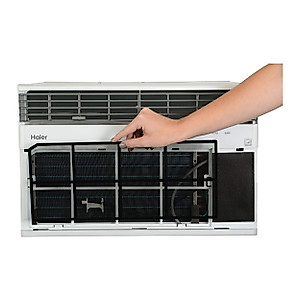 Haier Window Air Conditioner 12000 BTU, Wi-Fi Enabled, Energy-Efficient Cooling for Large Rooms, 12K BTU Window AC Unit with Easy Install Kit, Control Using Remote or Smartphone App