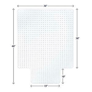 Carpet Chair Mats/Chair Mat for Carpets | Low/Medium Pile Computer Chair Floor Protector for Office and Home 36"x 48"x 0.08"/Not Suitable for high Pile Carpet