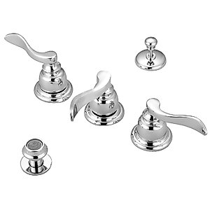 Kingston Brass KB8321NFL NuWave French Bidet Faucet, Polished Chrome, 8 x 8 x 3