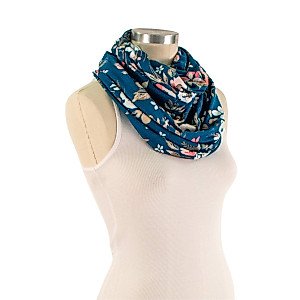 Bebe au Lait 5-in-1 Multi-Use Cover: Nursing Covers for Breastfeeding, Infinity Scarf, Nursing Shawl, Car Seat Cover, Shopping Cart Cover, Carrier Cover, Privacy Nursing Cover- Midnight Floral