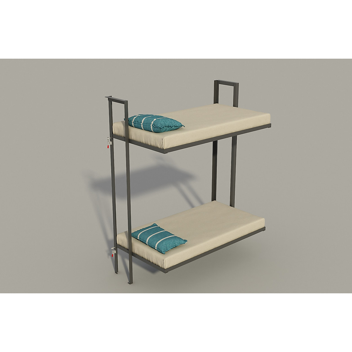 I.E. Folding Bunk Bed Plans DIY Bedroom Furniture Kids Adult Children Build Your Own Bunkbed jkh4