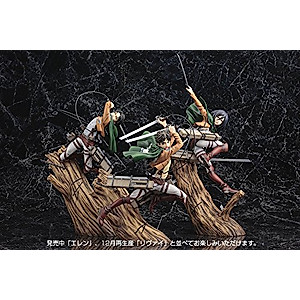 Kotobukiya Attack On Titan: Mikasa Ackerman (Renewal Package Variant) ArtFX J Statue, Multicolor