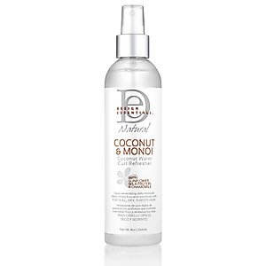 Design Essentials Natural Coconut & Monoi Coconut Water Curl Refresher with Sunflower, Marshmallow Root & Aloe, 8 Ounce