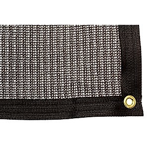 Be Cool Solutions 70% Black Outdoor Sun Shade Canopy: UV Protection Shade Cloth| Lightweight, Easy Setup Mesh Canopy Cover with Grommets| Sturdy, Durable Shade Fabric for Garden, Patio & Porch 6'x12'