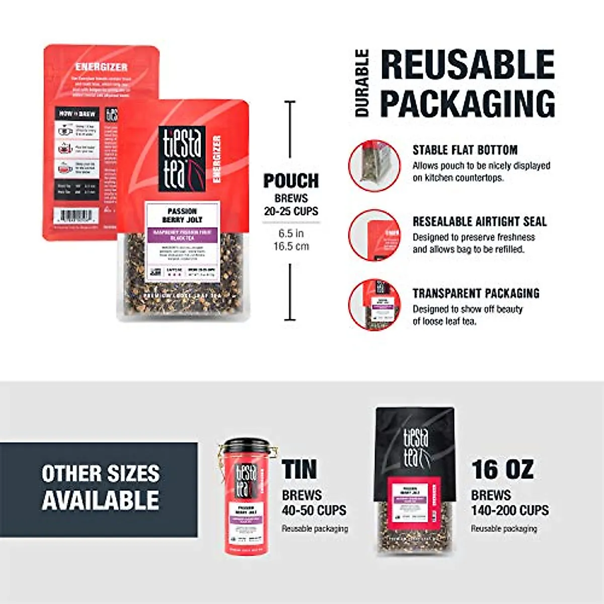 Tiesta Tea - Earl Grey de la Crème, Loose Leaf Creamy Earl Grey Black Tea, High Caffeine, Hot & Iced Tea, 1.7 oz Pouch - 25 Cups, Natural Flavored, Unsweetened, Black Tea Loose Leaf