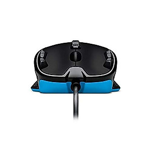 Logitech G300s Wired Gaming Mouse, 2,5K Sensor, 2,500 DPI, RGB, Lightweight, 9 Programmable Controls, On-Board Memory, Compatible with PC/Mac - Black