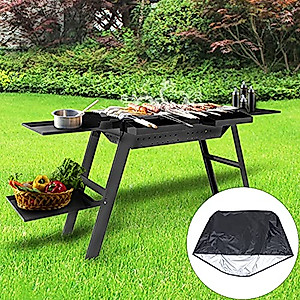 BESPORTBLE Outdoor BBQ Cover Square Shape Polyester Barbecue Oven Cover Grill Cover Garden Grill Cover
