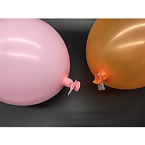 iFlyMars 101 Pieces of Clear Plastic H Shape Balloon Clips Tie for Sealing,Wedding Party Christmas Birthday Decoration