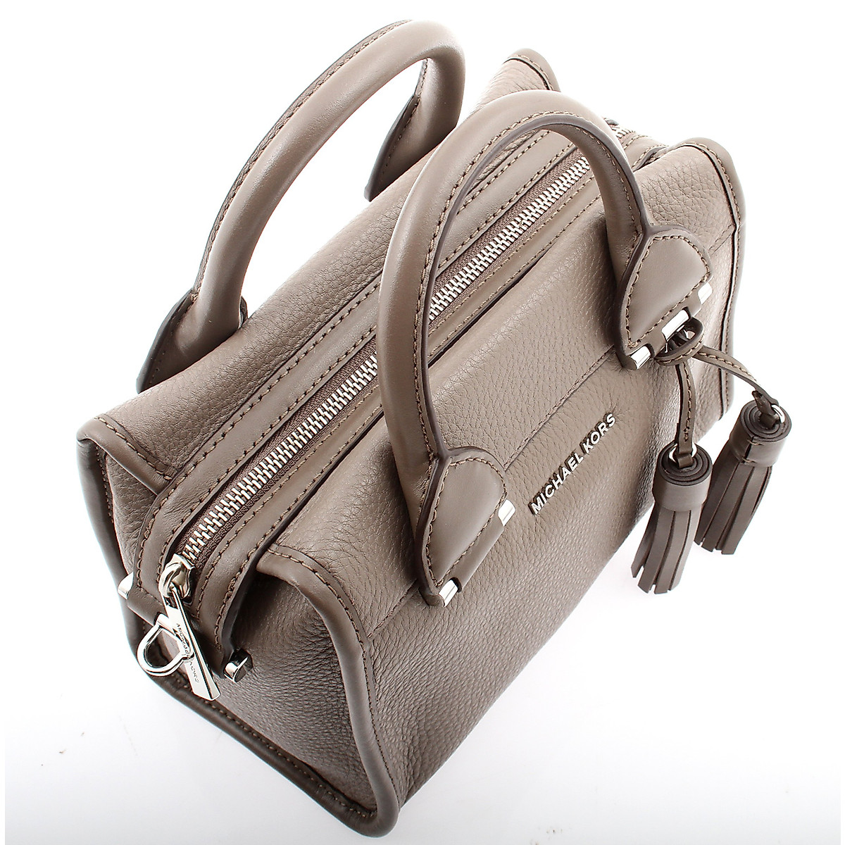 Michael Kors Geneva Large Leather Satchel, 30F6STXS1L (Cinder)