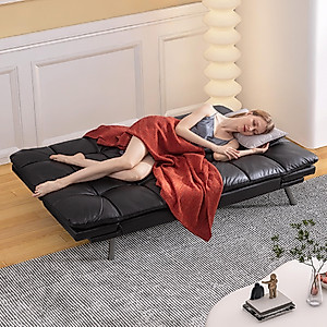 Hcore Bed, Memory Foam Futon Sofas, Classic Black