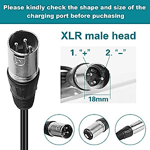 Fancy Buying New 24V 5A Battery Charger for Electric Bike, Wheelchair, Mobility EA1065, S150 180 X-CEL, Jazzy 1107,1121, 1121 HD, 614, 614 HD Smart Automatic with 3-Pin Male XLR Connector