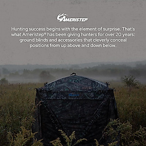 Ameristep Caretaker Kick Out Pop-Up Ground Blind, Premium Hunting Blind, Realtree Edge Camo, One Size