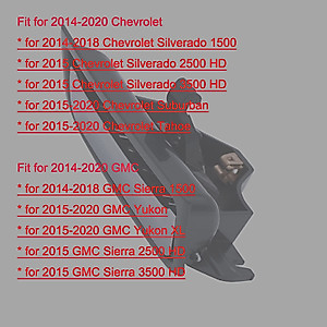 MOCW Chrome Center Console Armrest Latch 22861304 Fit for 2014-2020 Chevrolet Silverado Tahoe GMC Sierra Yukon Lid Latch Handle, Electroplate