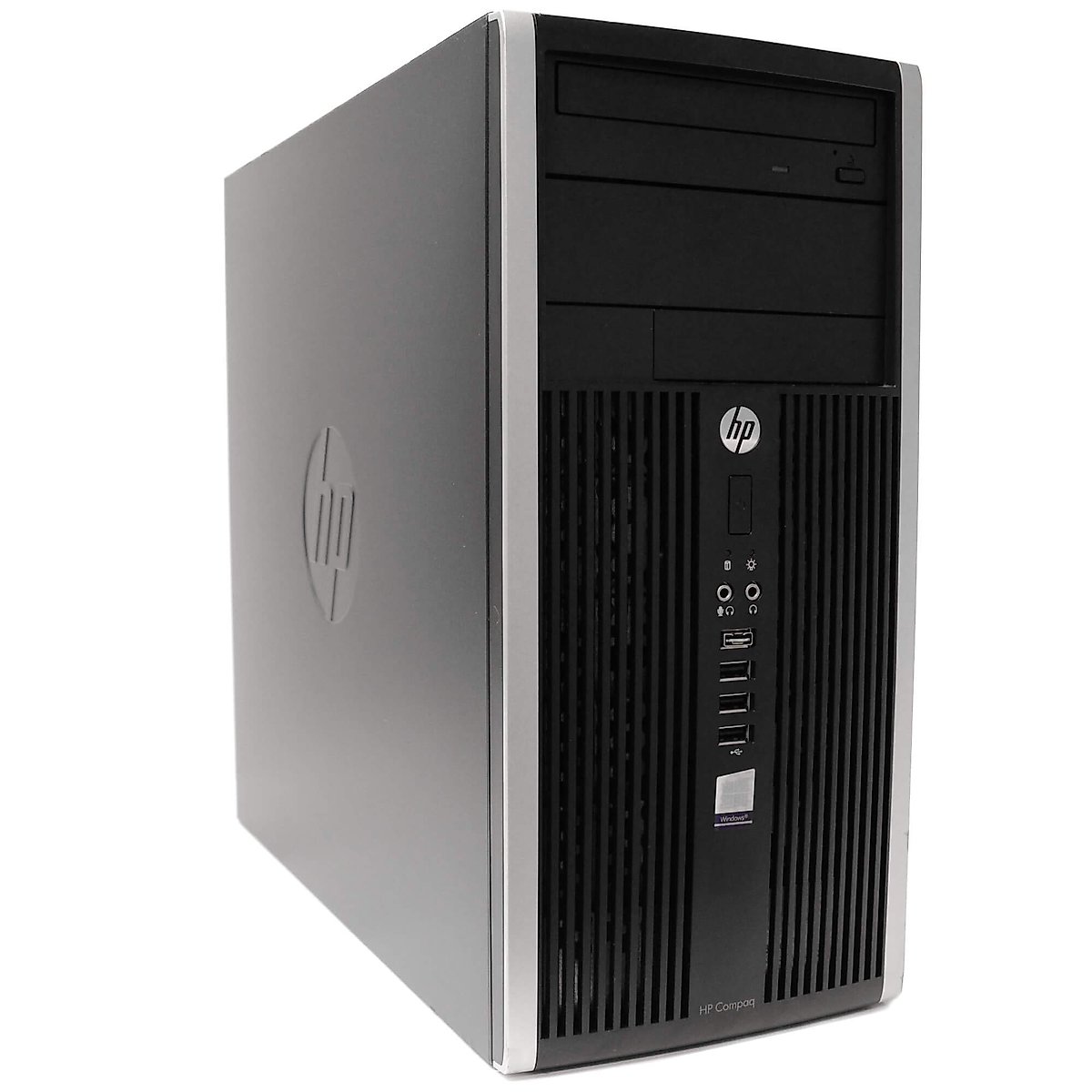 HP 6200 Desktop Tower Computer, Intel Core i7 Quad Core, 8GB RAM, 240GB Solid State Drive, DVD, Wi-Fi, Windows 10 Pro, Periphio Wireless Keyboard and Mouse (Renewed)