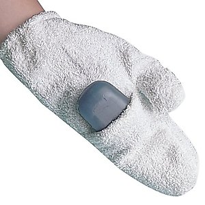 SP Ableware Maddawash Soap Mitt, White Terry Cloth - Medium (741320002)