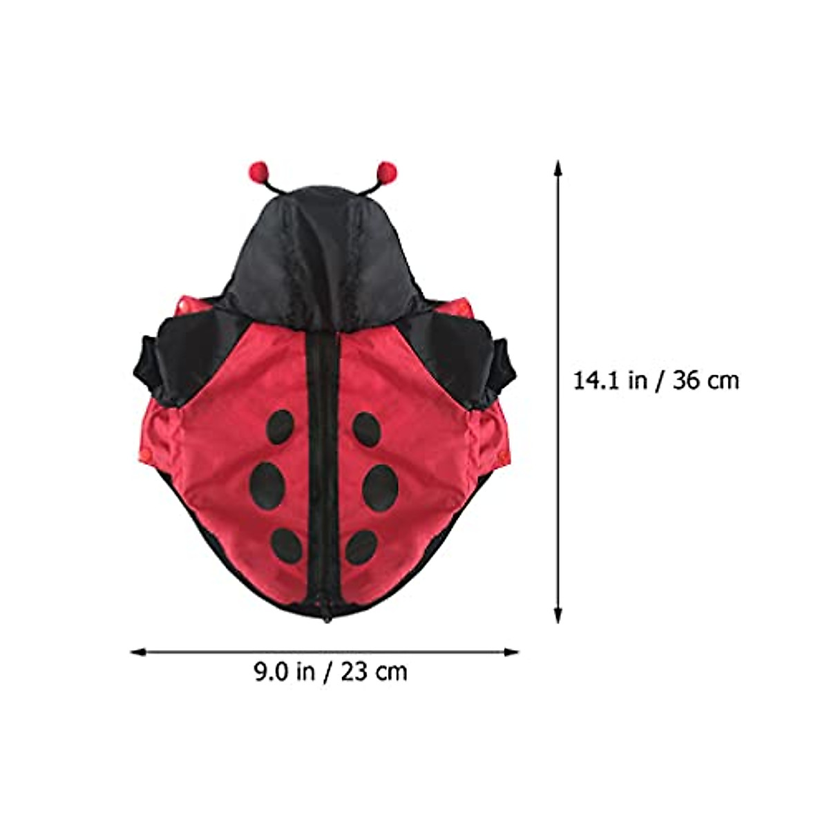 Halloween Pet Costume Ladybug Dog Costumes Dogs Hoodies Outfits Pet Cosplay Clothes for Pet Small Medium Dogs Cats Party Decoration Halloween Dog Hoodie Clothes