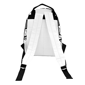 BRITTO® Vegan Leather Small Backpack - Black Landscape