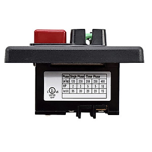 HQRP On/Off Switch Compatible with Rockwell Delta Craftsman Jet Sterling Powermatic Milwaukee Woodstock D4157 Table Saw, Router Table, Drill Press, Bench Saw 110/220 Volt [UL Listed]