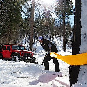 Smittybilt 3-inch x 30-feet Tow Strap (Yellow) - CC330