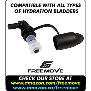 Hydration Water Bladder Bite Valve Mouthpiece Replacement - Leak-Proof, Easy-to-Use Pull/Push Shutoff Valve with Dust Cover - Compatible with Hiking Water Backpack with Bladder or Hydration Pack