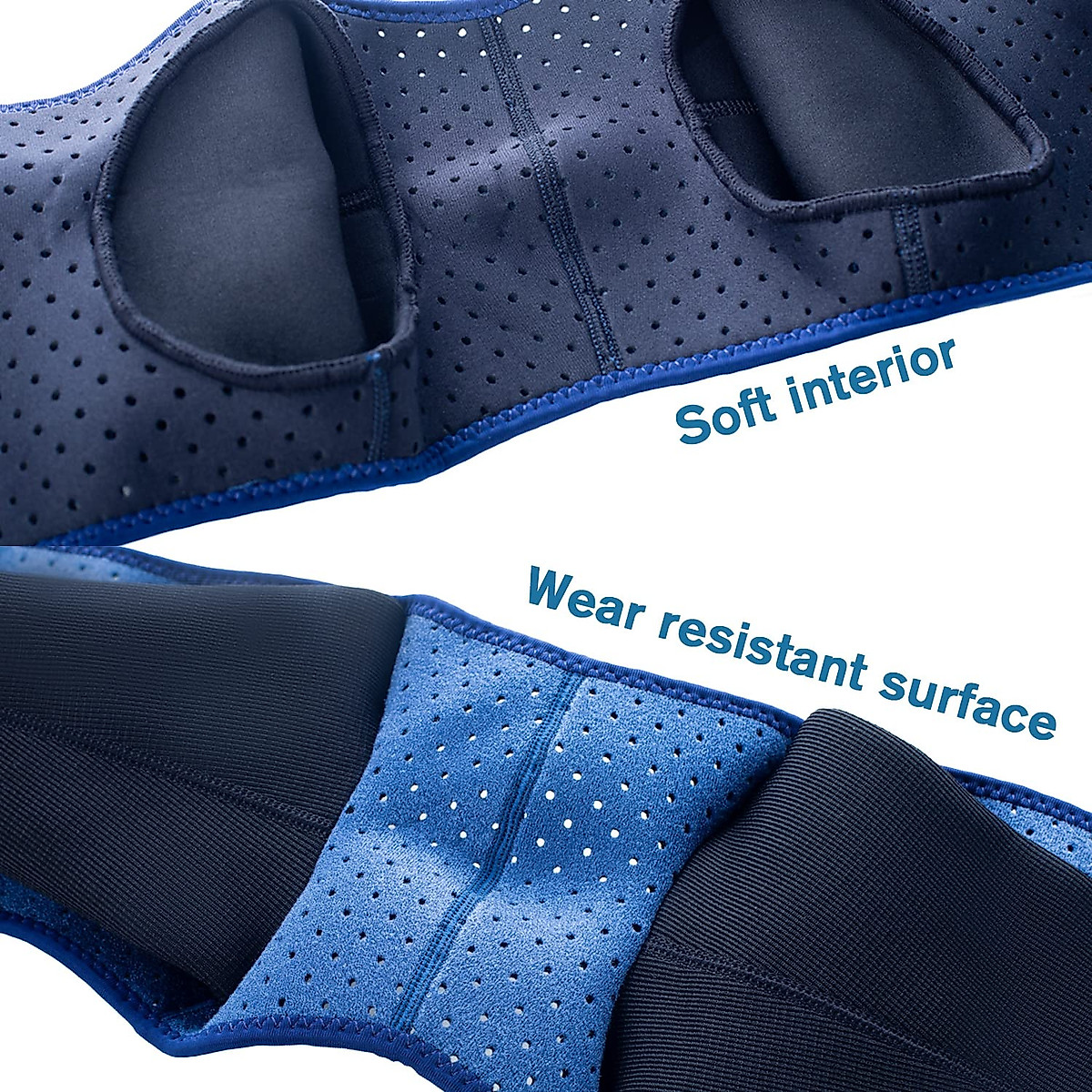 Coodeo Dog Recovery Sleeves, Cone Collar Alternative, Abrasion Resistant Dog Recovery Suit, Washable 2.5mm Thick and Waterproof, Pet Wounds Prevent Licking, Bite, Keep Dry (2XL, Blue)