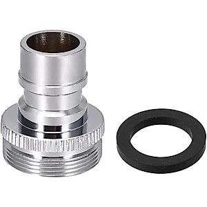 Faucet Adapter, Faucet Adapter for Portable Washer, Dishwasher Snap Adapter Connection,Brass Chrome, 5/16-27 Male or 55/64-27 Female, Faucet Aerators, Kitchen Fixtures