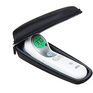 Hermitshell Hard Protective Travel Case for Braun Thermometer 2 in 1 No-Touch + Front (NTF3000WE)-Only Case